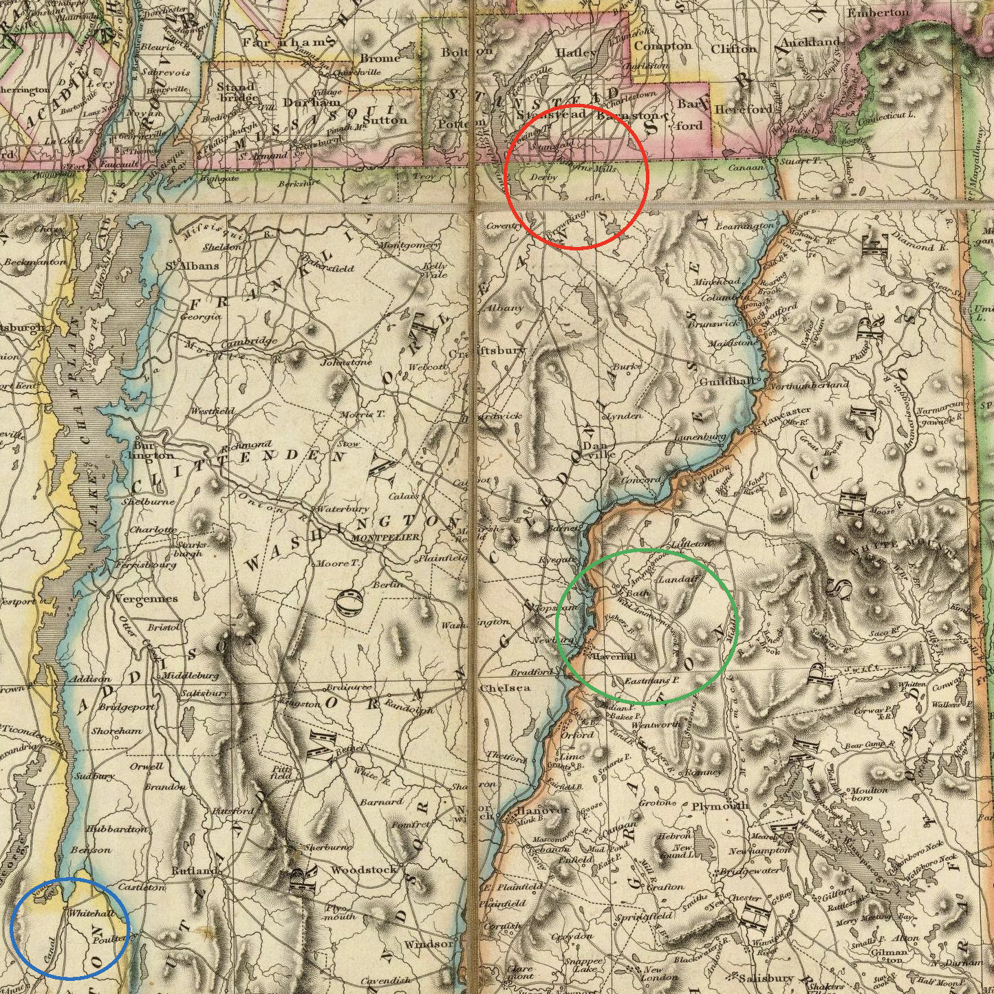 Monday: Map Day! Bouchette, Jr.’s map of Upper & Lower Canada, 1831 ...