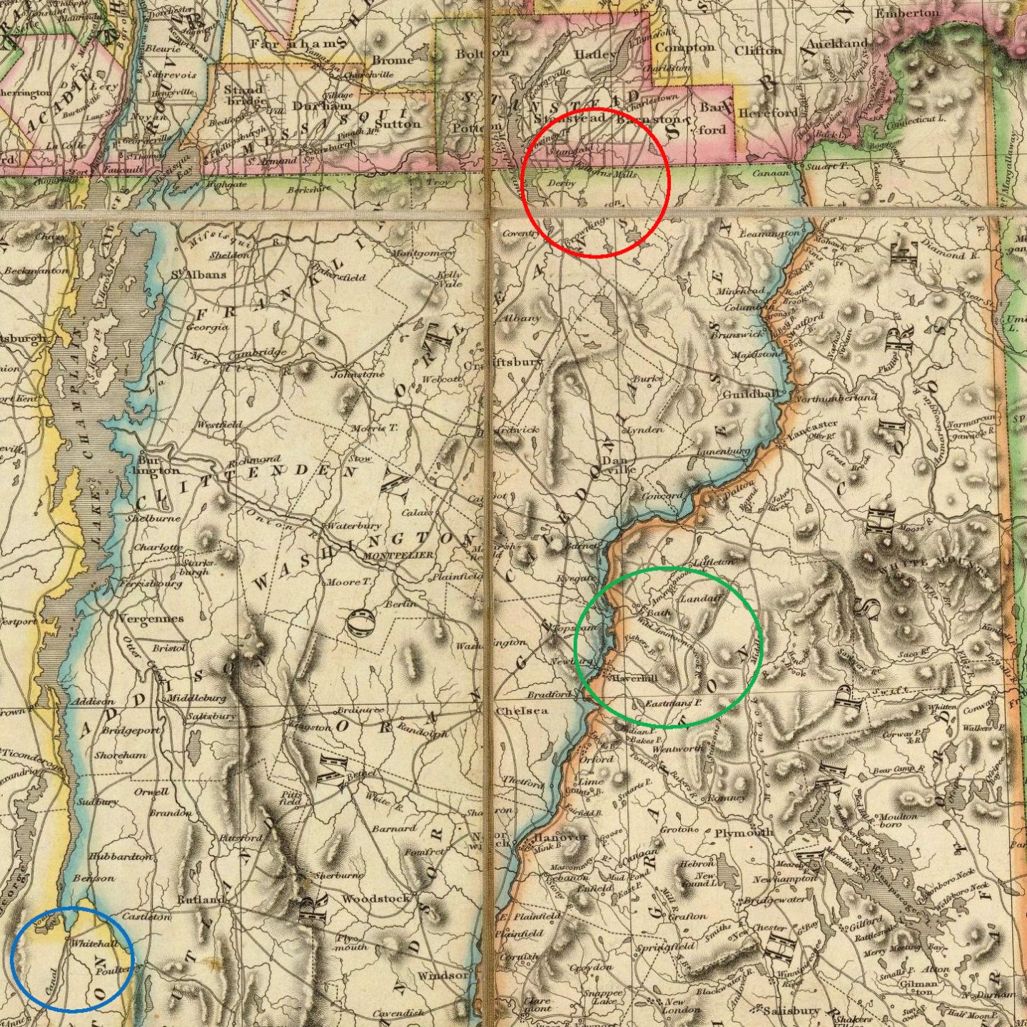 Monday: Map Day! Bouchette, Jr.’s map of Upper & Lower Canada, 1831 ...